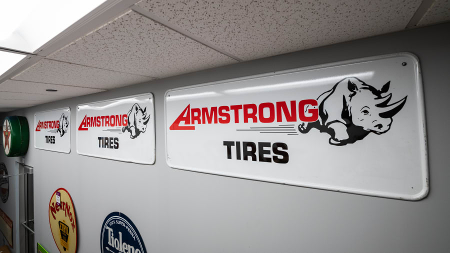 Armstrong Tires Single-Sided Tin Signs for Sale at Auction - Mecum Auctions