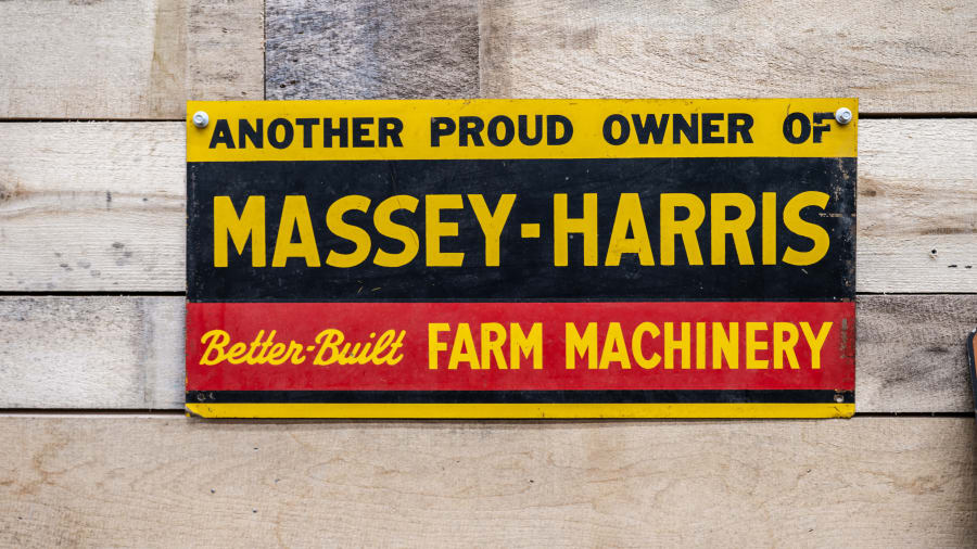 Massey-Harris Single-Sided Tin Sign for Sale at Auction - Mecum Auctions