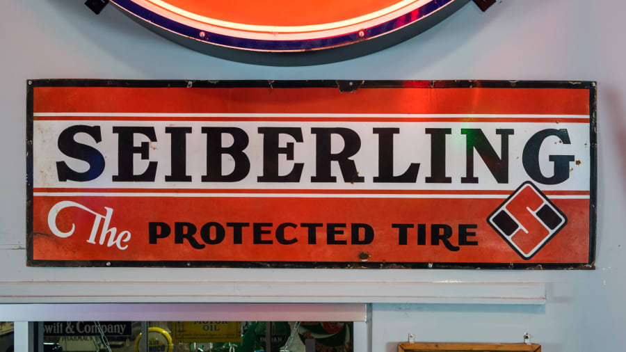 Seiberling Single-sided Porcelain Sign for Sale at Auction - Mecum Auctions