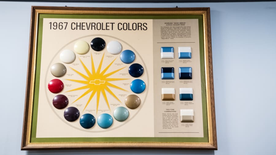 1967 Chevrolet Single-Sided Framed Dealership Display for Sale at ...