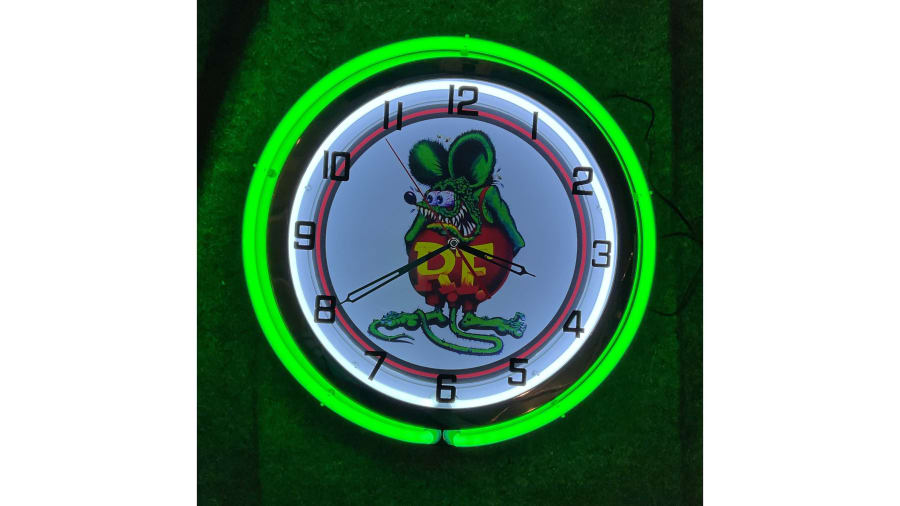 Rat Fink Neon Clock for Sale at Auction - Mecum Auctions