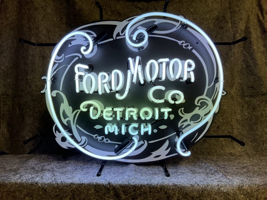Ford Motor Company Single-Sided Neon Sign for Sale at Auction - Mecum ...
