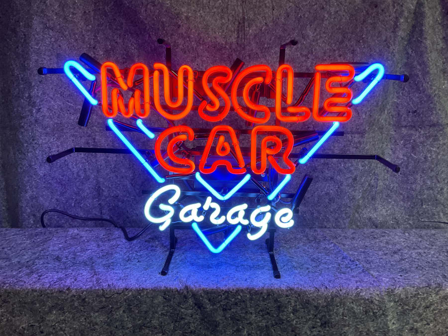 Muscle Car Garage Single-Sided Neon Sign for Sale at Auction - Mecum ...