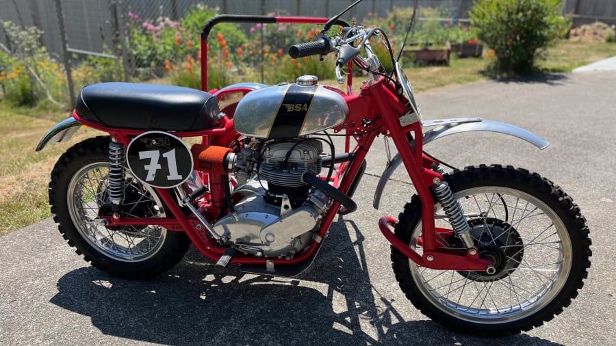 1971 BSA A65 Lightning Motocross Racer with Sidecar for Sale at Auction ...