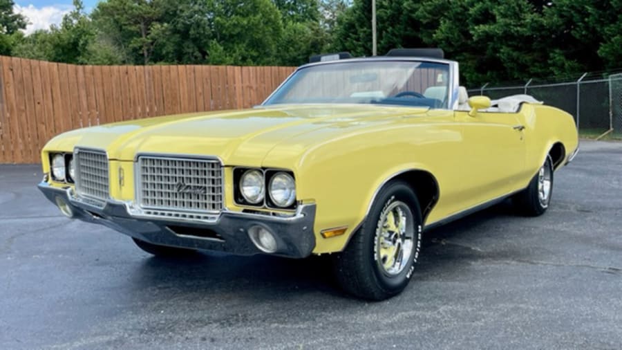 Yellow 1972 Cutlass Convertible