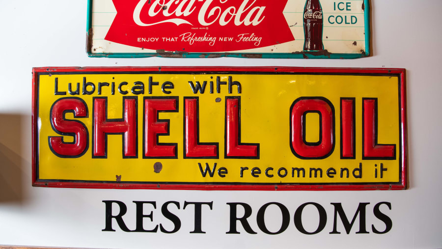 Shell Oil Single-Sided Embossed Porcelain Sign for Sale at Auction ...