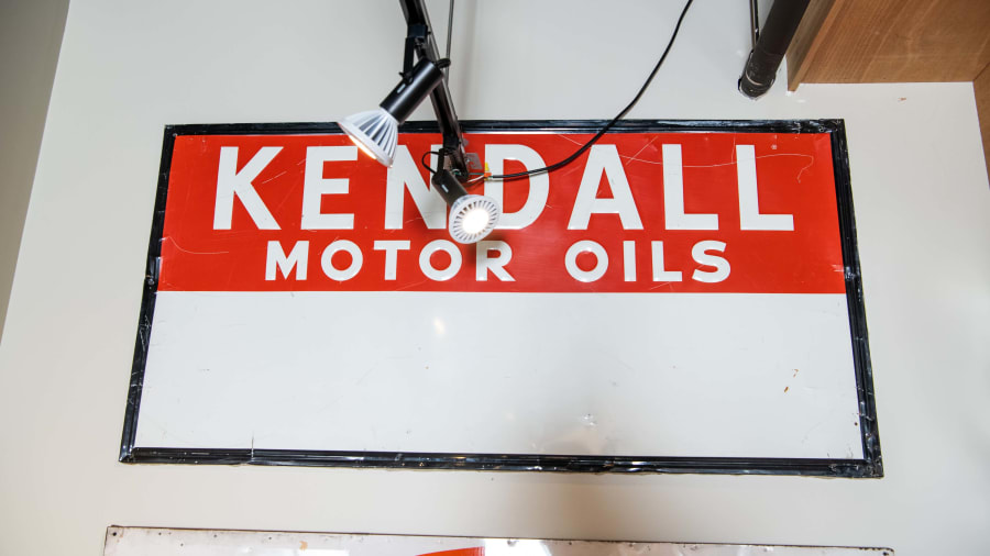 Kendall Motor Oil Single-Sided Tin Sign at From the John Parham Estate ...