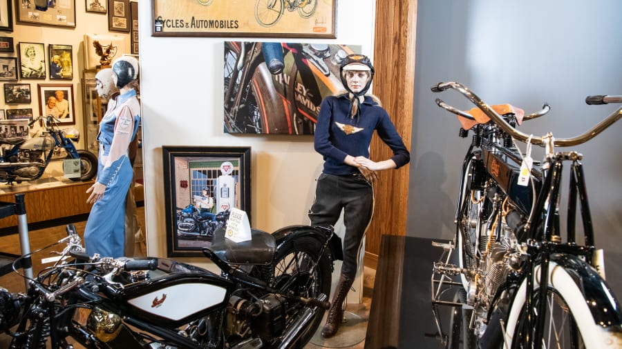 Harley-Davidson Printed Canvas And Mannequin, Lot of 2 for Sale at ...