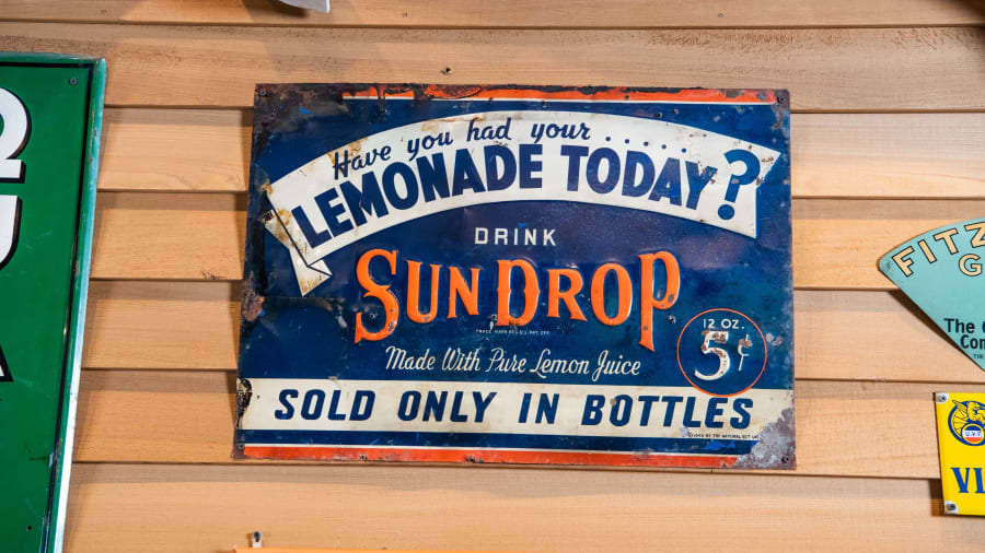 Sun Drop Single-Sided Tin Sign for Sale at Auction - Mecum Auctions