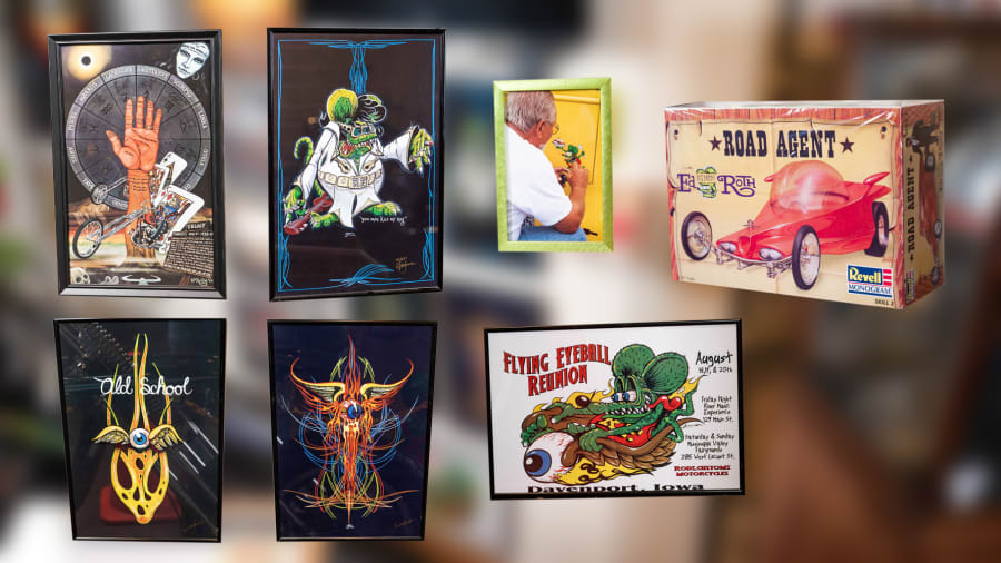 Ed "Big Daddy" Roth Framed Rat Fink Prints And Revell Model, Lot of 7 ...