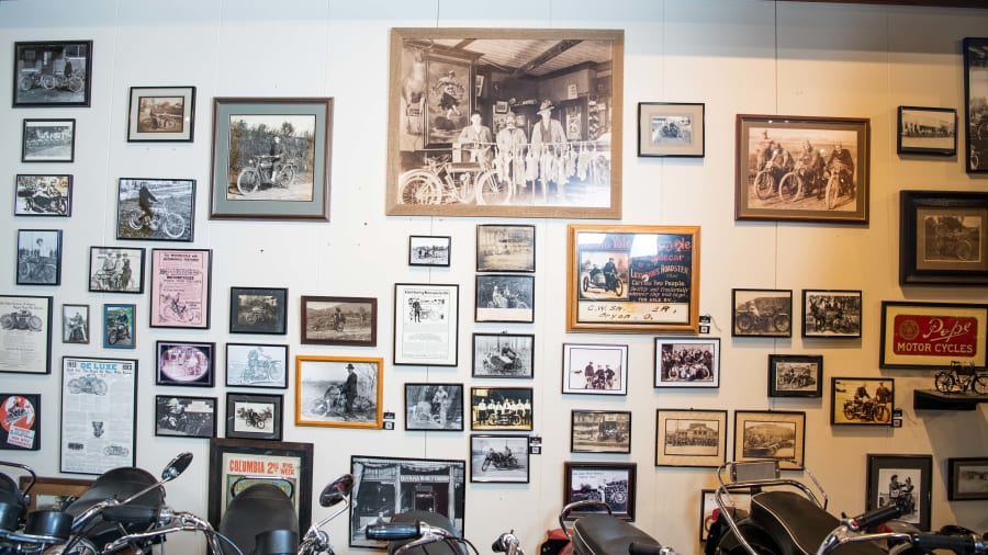 Vintage Motorcycles Framed Ads and Photos, Lot of 23 at From the John ...