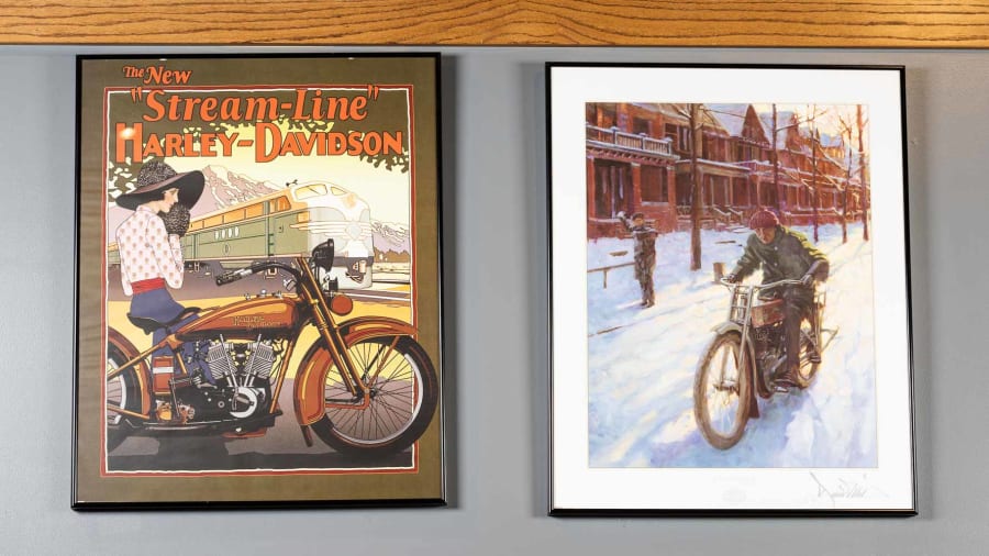 Harley-Davidson Framed Prints, Lot of 2 at From the John Parham Estate ...