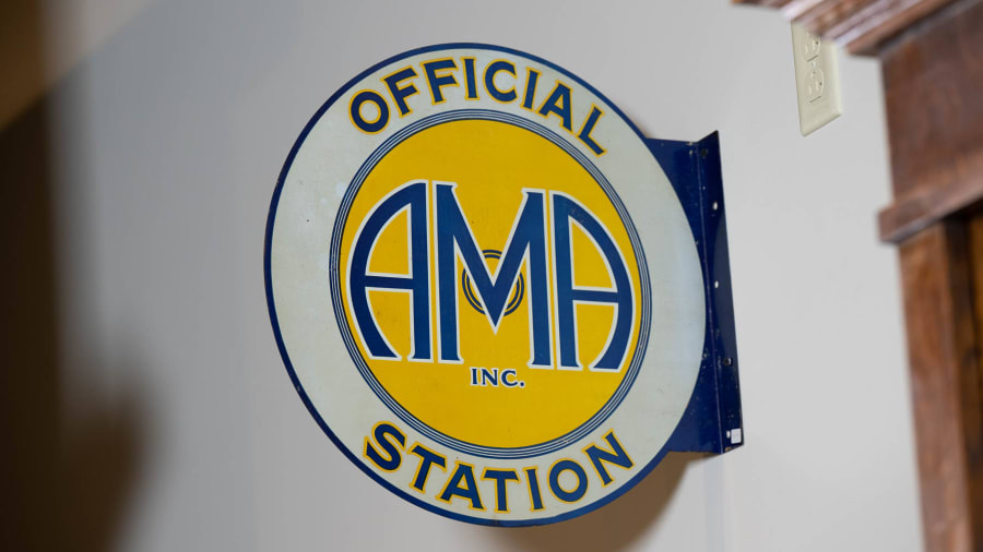 Official AMA Station Tin Flange for Sale at Auction - Mecum Auctions
