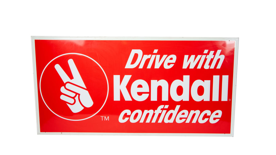 1952 Kendall Single-Sided Embossed Tin Sign for sale at Dallas 2023 as ...