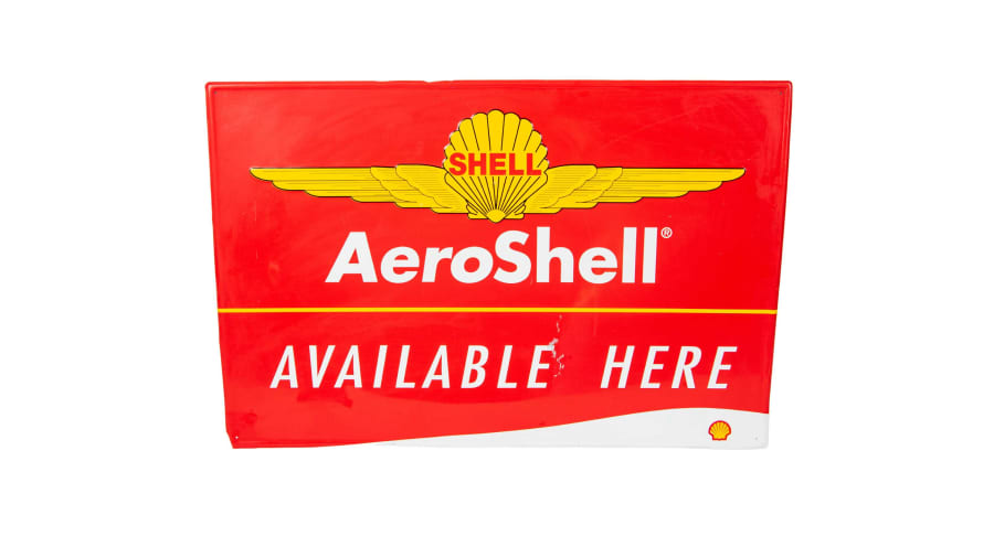 AeroShell Single-Sided Embossed Tin Sign for Sale at Auction - Mecum ...