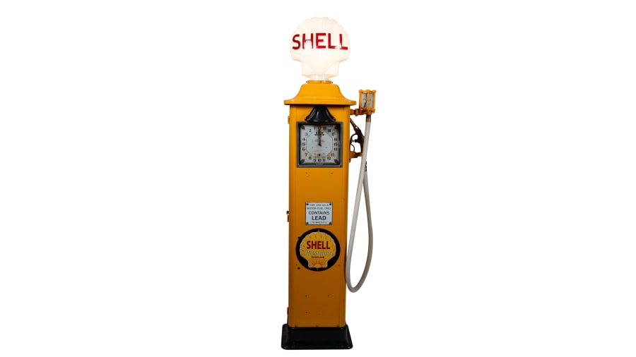 1930s Shell Erie Model 10 Clock Face Gas Pump for Sale at Auction ...