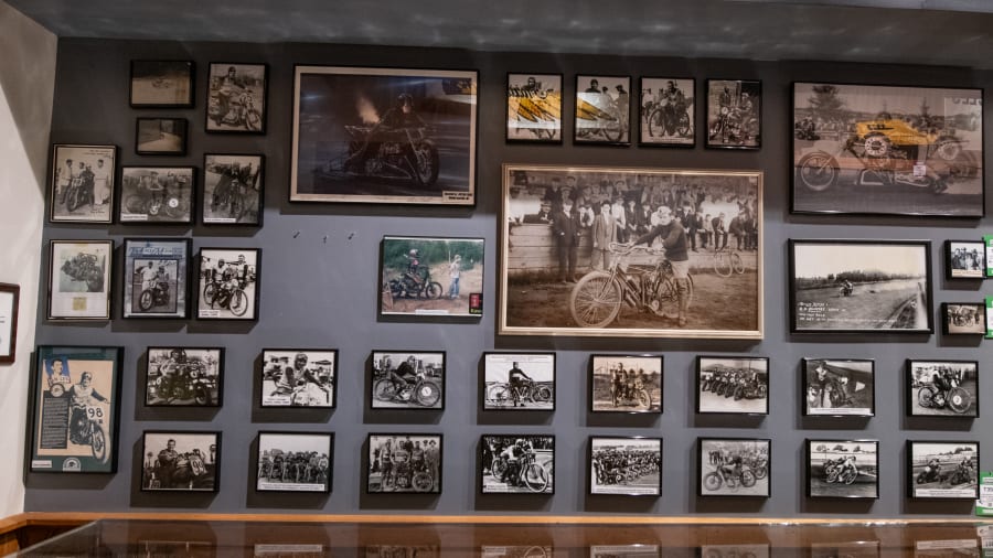 Black And White Framed Photos of Motorcyclists, Lot of 37 at From the ...