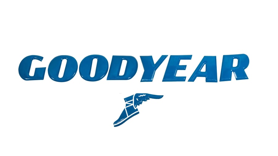 Goodyear Single-Sided Embossed Porcelain Letters for Sale at Auction ...