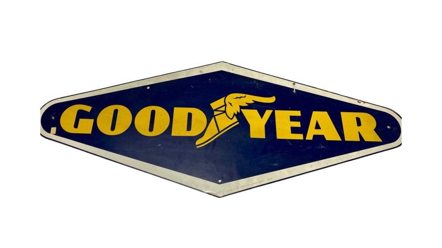 1952 Goodyear Single-Sided Tin Sign for Sale at Auction - Mecum Auctions