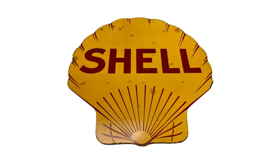 1930s Shell Double-Sided Porcelain Sign for Sale at Auction - Mecum ...