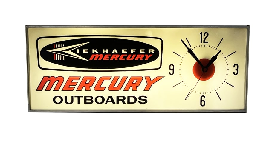 Mercury Outboards Single-Sided Light-up Sign for Sale at Auction ...