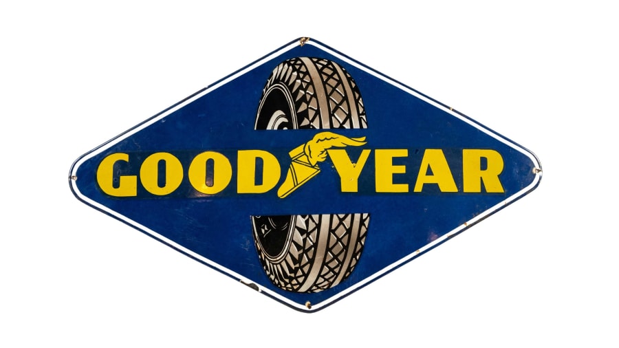 Goodyear Single-Sided Porcelain Sign for Sale at Auction - Mecum Auctions