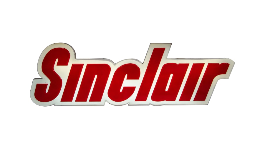 Sinclair Single-Sided Lighted Plastic Sign for Sale at Auction - Mecum ...