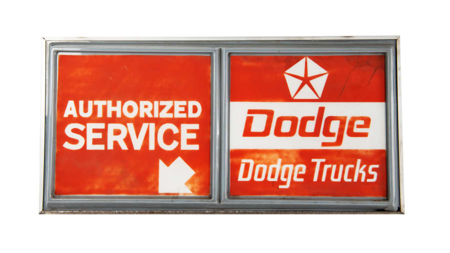 Dodge Single-Sided Plastic Light-Up Sign for Sale at Auction - Mecum ...