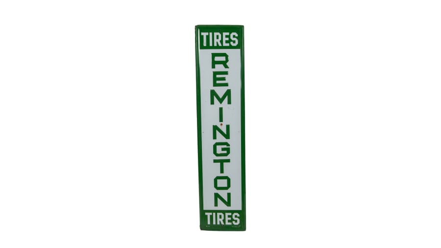 1986 Remington Tires Single-Sided Embossed Tin Sign for Sale at Auction ...