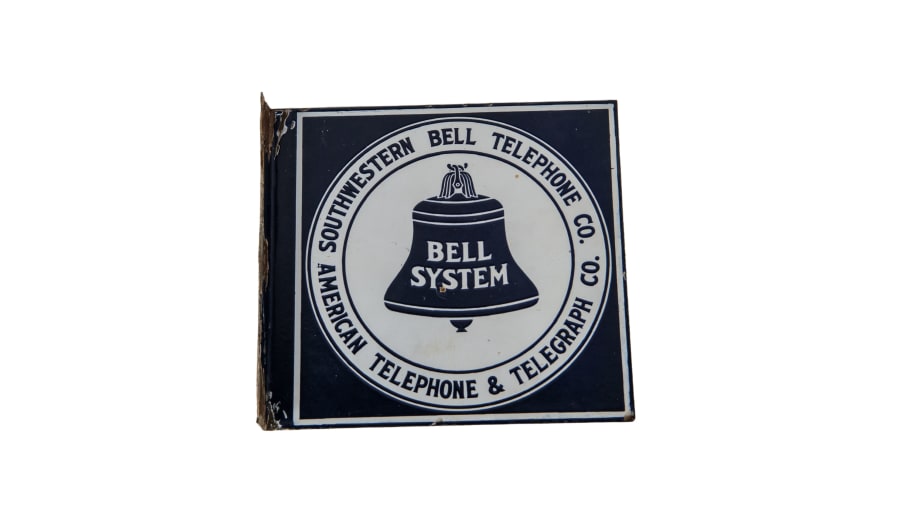 Southwestern Bell Porcelain Flange Sign for Sale at Auction - Mecum ...