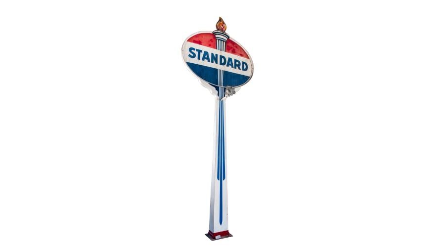 Standard Double-Sided Porcelain Pole Sign for Sale at Auction - Mecum ...