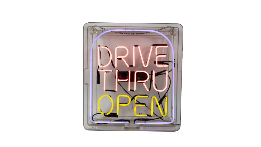 Drive Thru Single-Sided Neon Window Sign for Sale at Auction - Mecum ...
