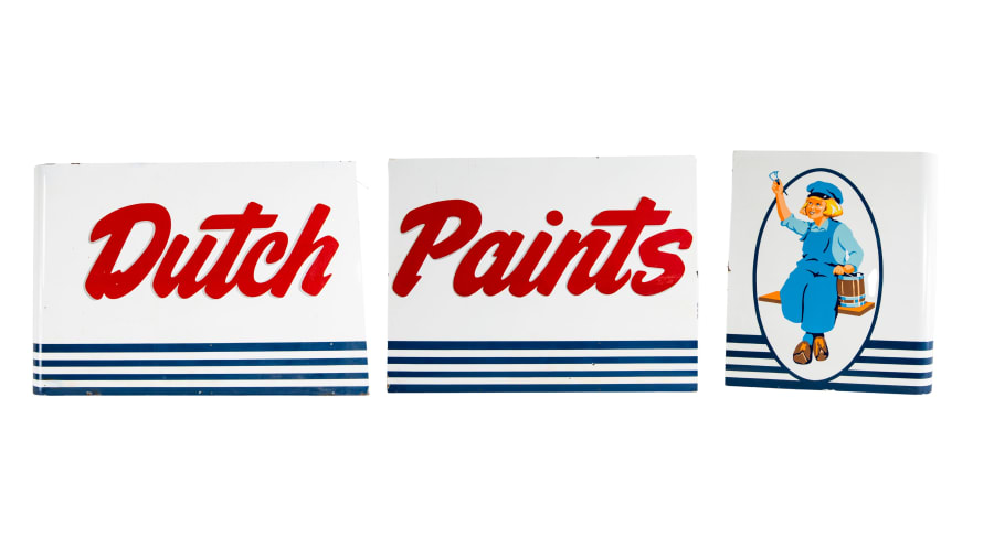 Dutch Boy Paints Single-Sided Porcelain Sign for Sale at Auction ...