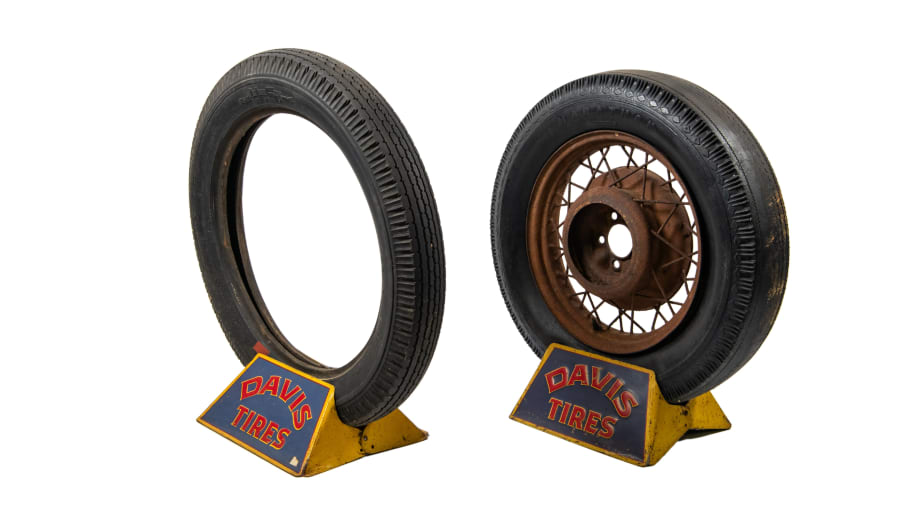 Davis Tires Tin Tire Stand Displays, Lot of 2 for Sale at Auction ...