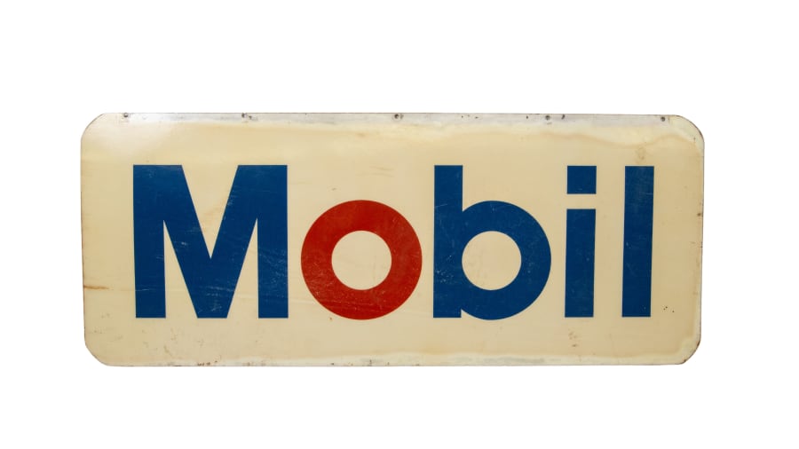 Mobil Double-Sided Plastic Sign for Sale at Auction - Mecum Auctions