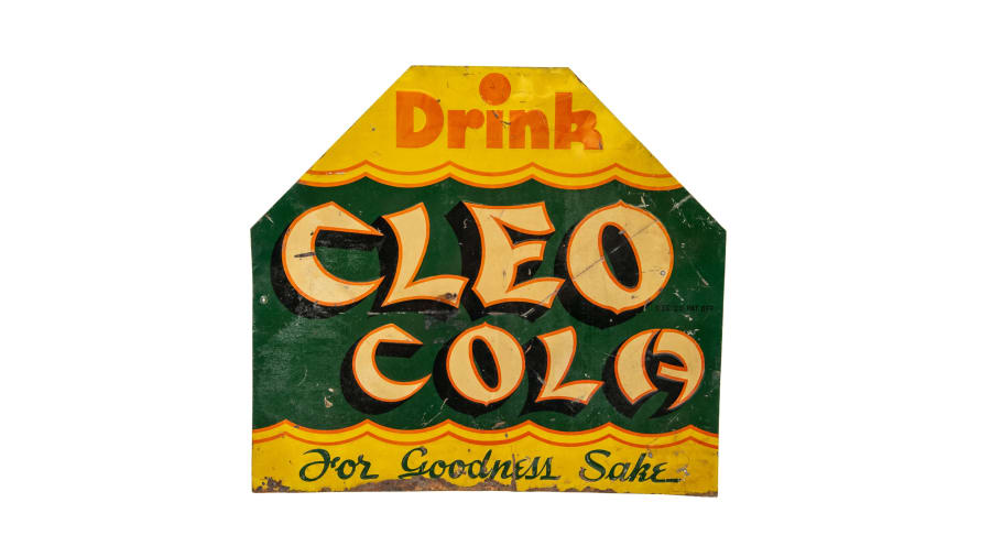 Cleo Cola Single-Sided Embossed Tin Sign for Sale at Auction - Mecum ...