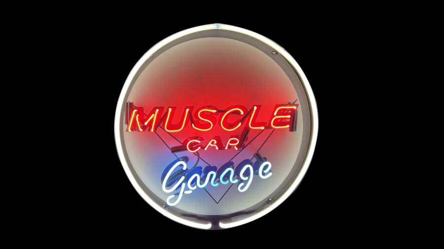 Muscle Car Garage Single-Sided Neon Sign for Sale at Auction - Mecum ...