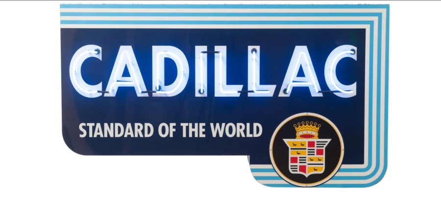 Cadillac Double-Sided Neon Sign for sale at Kissimmee 2024 as Z773 ...