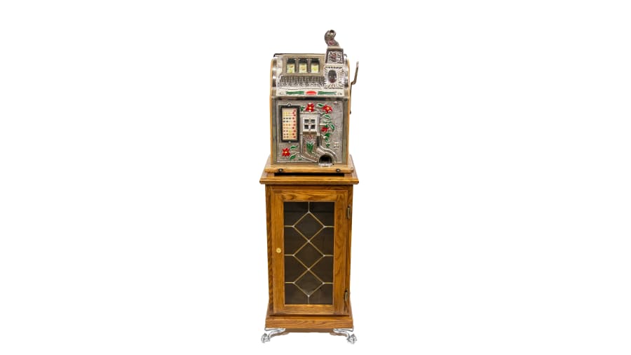 1920s-1930s Mills Poinsettia Bell Fruit Gum Slot Machine for Sale at ...