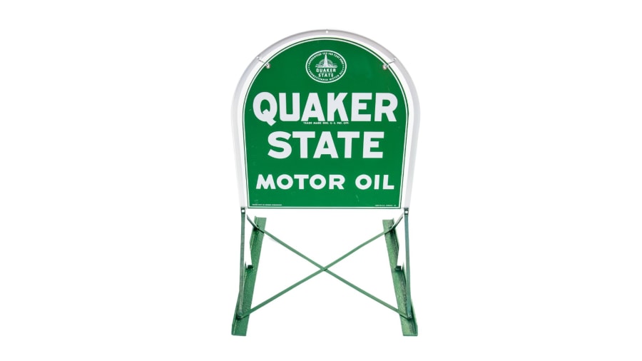 1968 Quaker State Double-Sided Tin Curb Sign for Sale at Auction ...