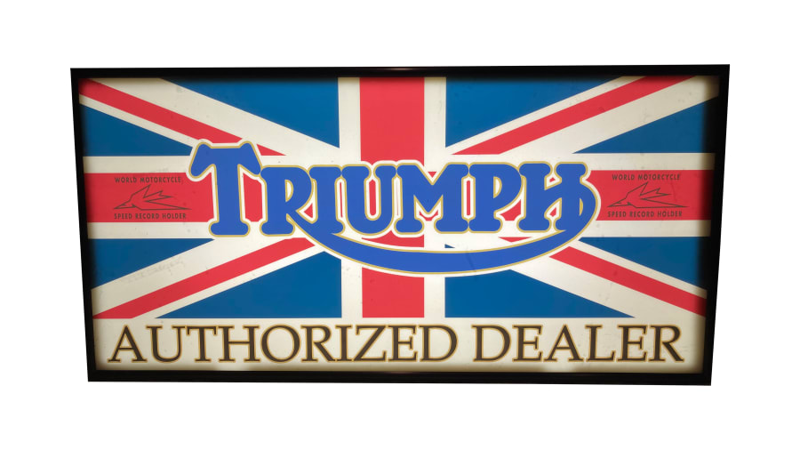 2000 Triumph Single-Sided Lighted Sign for Sale at Auction - Mecum Auctions