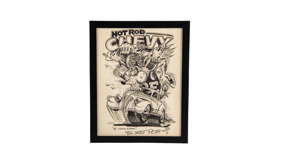 "Hot Rod Chevy" Ed "Big Daddy" Roth Original Poster for Sale at Auction ...