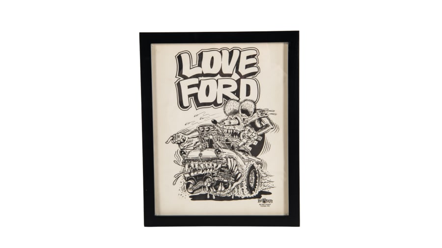 "Love Ford" Ed "Big Daddy" Roth Original Poster for Sale at Auction ...