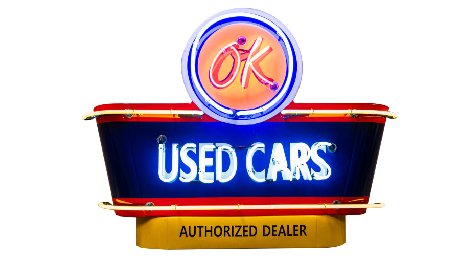 OK Used Cars Single-Sided Neon Sign for Sale at Auction - Mecum Auctions