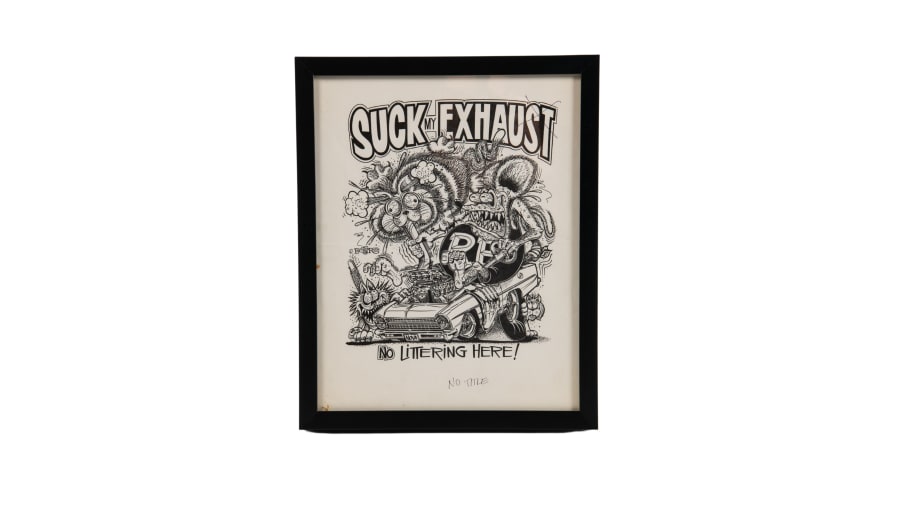 "Suck My Exhaust" Original Ed "Big Daddy" Roth Framed Poster for Sale ...