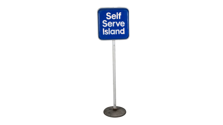 Self Service Island Double-Sided Plastic Light-Up Sign for Sale at ...