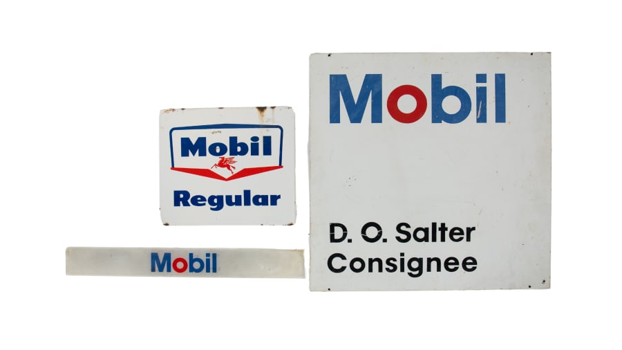 Mobil Single-Sided Porcelain and Tin Signs, Lot of 3 for Sale at ...