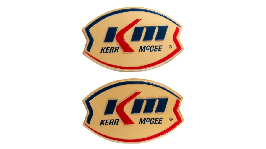 Kerr McGee Single-Sided Plastic Sign Faces, Lot of 2 for Sale at ...