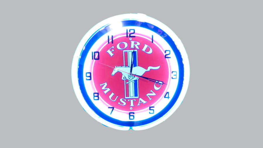 Mustang Neon Clock for Sale at Auction - Mecum Auctions