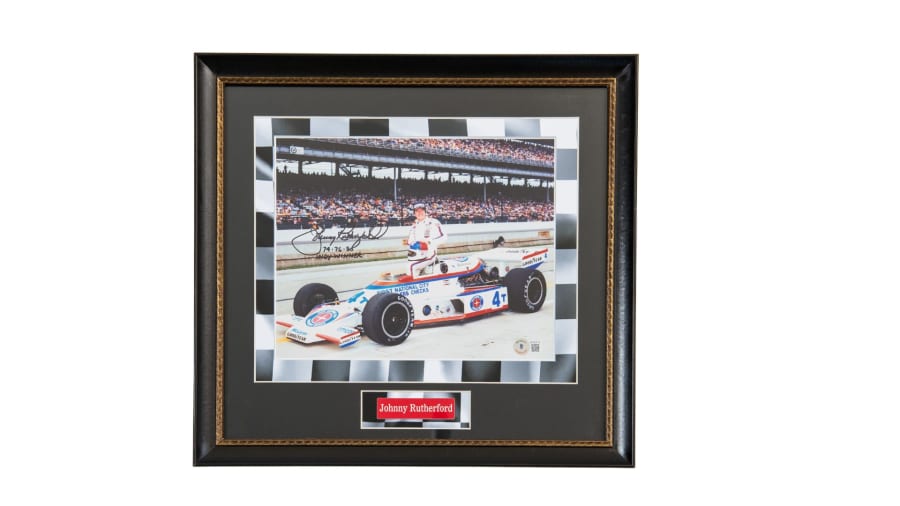 Johnny Rutherford Autographed Racing Photograph for Sale at Auction ...
